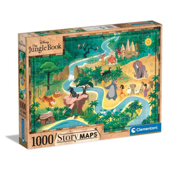 Comprar Puzzle Clementoni Story Maps O Livro Da Selva 1000 Peças